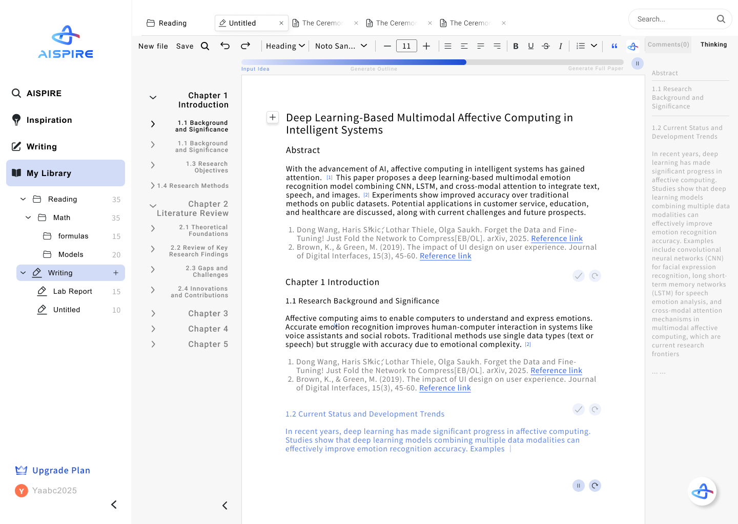 AIspire - AI Academic Writing Assistant